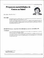 Propuesta metodológica de Costos en Salud